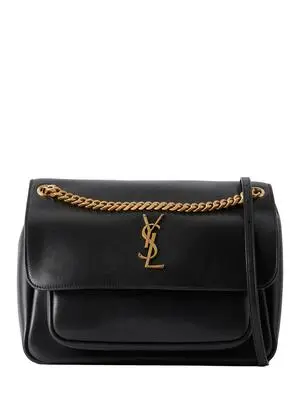 Saint Laurent Niki Leather Shoulder Bag - Black