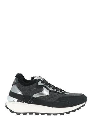 VOILE BLANCHE Sneakers Size Leather, Textile Fibers - Black