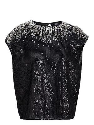 Elisabetta Franchi Top Size Polyester - Black