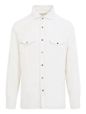 Brunello Cucinelli Brunello Cuccinelli Leisure Fit Western Shirt Men Multicolor