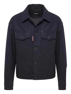 Dsquared2 Dsquared2 Men Felted Wool Jacket Multicolor