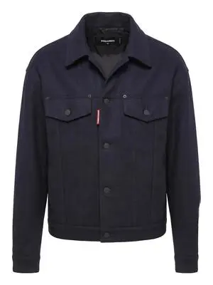 Dsquared2 Dsquared2 Men Felted Wool Jacket Multicolor