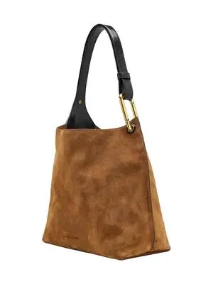 Marc Jacobs Scene Large Bucket In Suede Bag - Copper