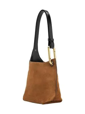 Marc Jacobs Scene Small Bucket In Suede Bag - Copper