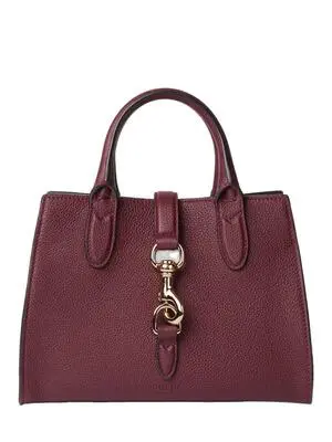 Gucci Small Tote Bag With Hook Closure - Red