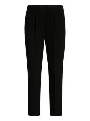 Brunello Cucinelli Crepe Cady Slim Trousers - Black