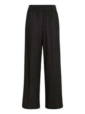 BRUNELLO CUCINELLI Virgin Wool-blend Pinstripe Trousers