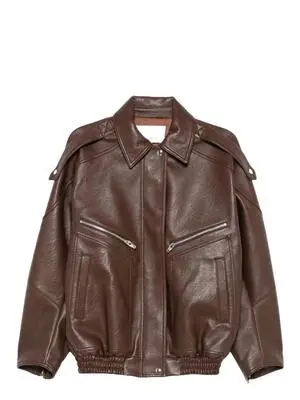 THE FRANKIE SHOP Long-sleeve Casual Jacket - Brown