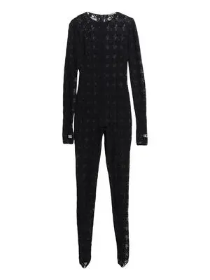 Dolce & Gabbana Solid Color Lace Bodysuit - Black