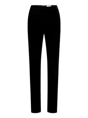 Khaite Velvet Trousers - Black
