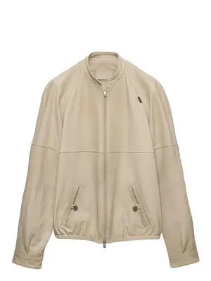 Prada Nappa Leather Jacket - Ivory