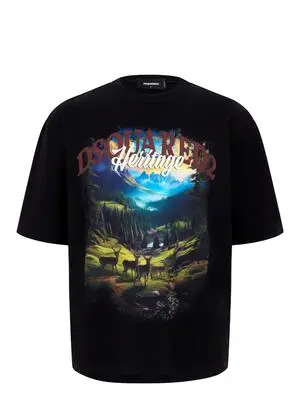 Dsquared2 Shortsleeve Top - Black