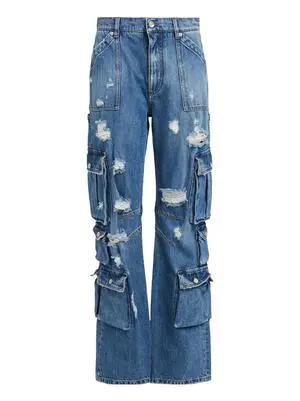 Dolce & Gabbana Denim Cargo Pants - Blue