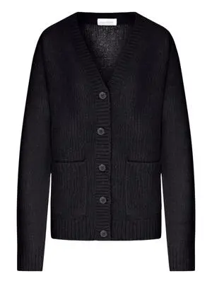 Dries Van Noten V-neck Knit Cardigan Black