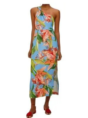 Farm Rio Floral-print Midi Dress - Multicolor