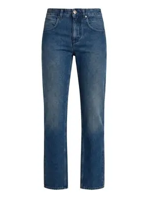 Isabel Marant Étoile Mid-rise Straight-leg Denim Jeans - Blue