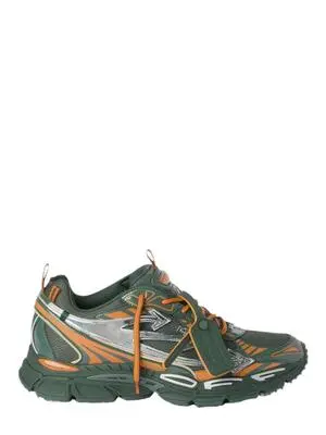 Off-White Panelled Lace-up Sneakers - Green