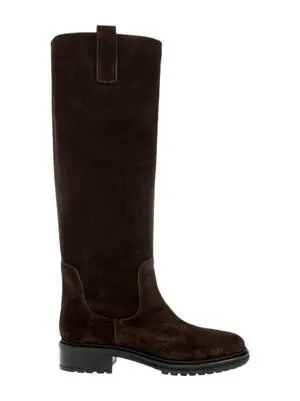AeydĒ Aeyde Henry Knee-High Boots Brown