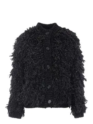 Liu Jo Textured Button-up Cardigan - Black