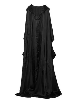 Rick Owens Solid Color Hooded Jacket - Black