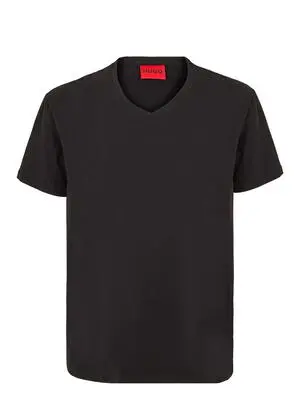 Hugo Boss Vneck Shortsleeve Tshirt - Black