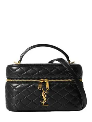 Saint Laurent Simple Logo Shoulder Bag - Black