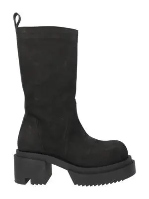 Rick Owens Minimalist Suede Boots - Black