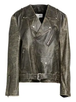 MAISON MARGIELA Minimalist Leather Jacket - Black