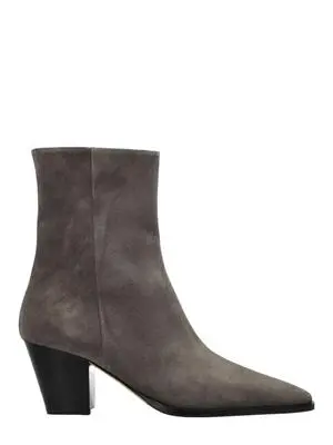 AeydĒ Hedvig Pointed-heel Ankle Boots - Grey