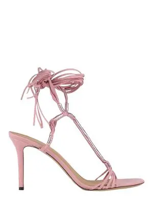 ISABEL MARANT ÉTOILE Minimalist Metallic Sandals 