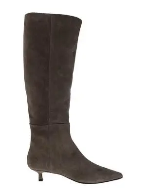 AeydĒ Sabrina Zip-up Tall Boots - Grey