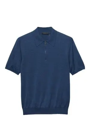 PRADA Silk And Cotton Polo Shirt