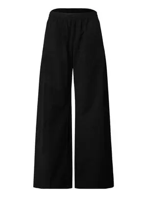 Gucci Wideleg Trousers With Elastic Waist - Black