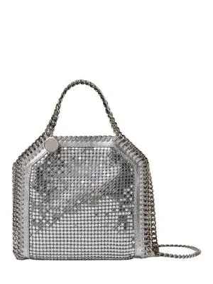 Stella McCartney Falabella Chainmail Tiny Tote Bag - Silver