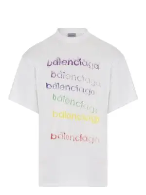 BALENCIAGA Balenciaga Logo Print Oversized T-Shirt
