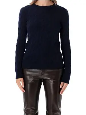 Ralph Lauren Slim Cable-knit Sweater - Black