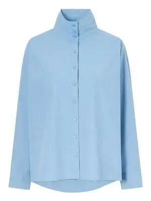 Still Here Madison Cotton-poplin Shirt - Blue