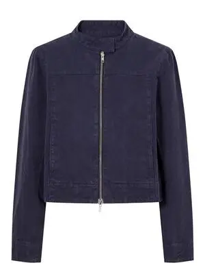 Still Here Car Cotton-canvas Jacket Blue