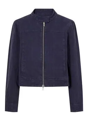 Still Here Car Cotton-canvas Jacket - Navy