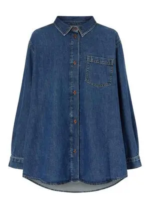 SKALL STUDIO Edgar Organic Denim Shirt - Blue
