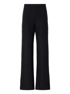 LESET Lauren Jersey Straight-leg Pants Black