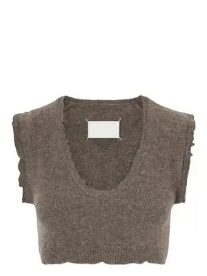 MAISON MARGIELA Virgin Wool Sweater - Brown