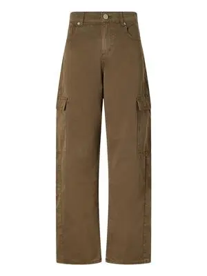 LA LIGNE Mid-rise Barrel-leg Jeans - Green