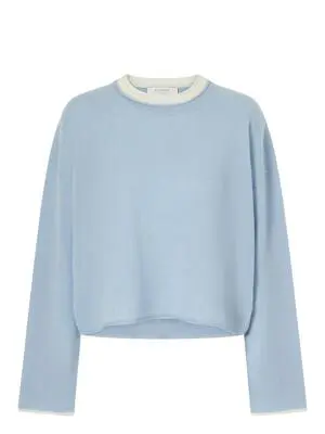 LA LIGNE Dominick Cashmere And Silk-blend Sweater Blue