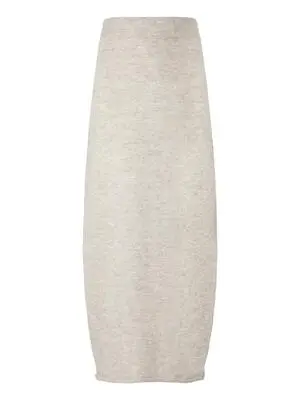 LAUREN MANOOGIAN Bottle Alpaca-blend Midi Skirt - Neutrals