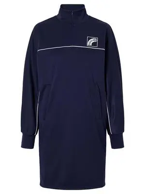 MAISON MARGIELA Embroidered Jersey Mini Dress - Navy