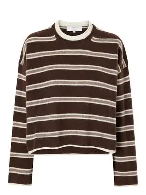 LA LIGNE Dominick Striped Cashmere And Silk-blend Sweater - Multi