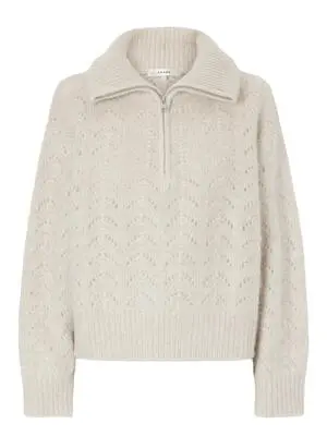 FRAME The Airy Wool And Cashmere-blend Cardigan - Neutrals