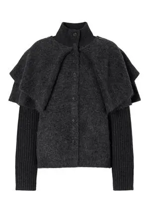 FRAME The Wrap Alpaca-blend Cardigan - Gray