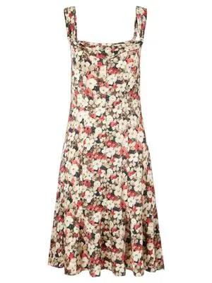 DÔEN Donielle Floral-print Silk Mini Dress - Multi